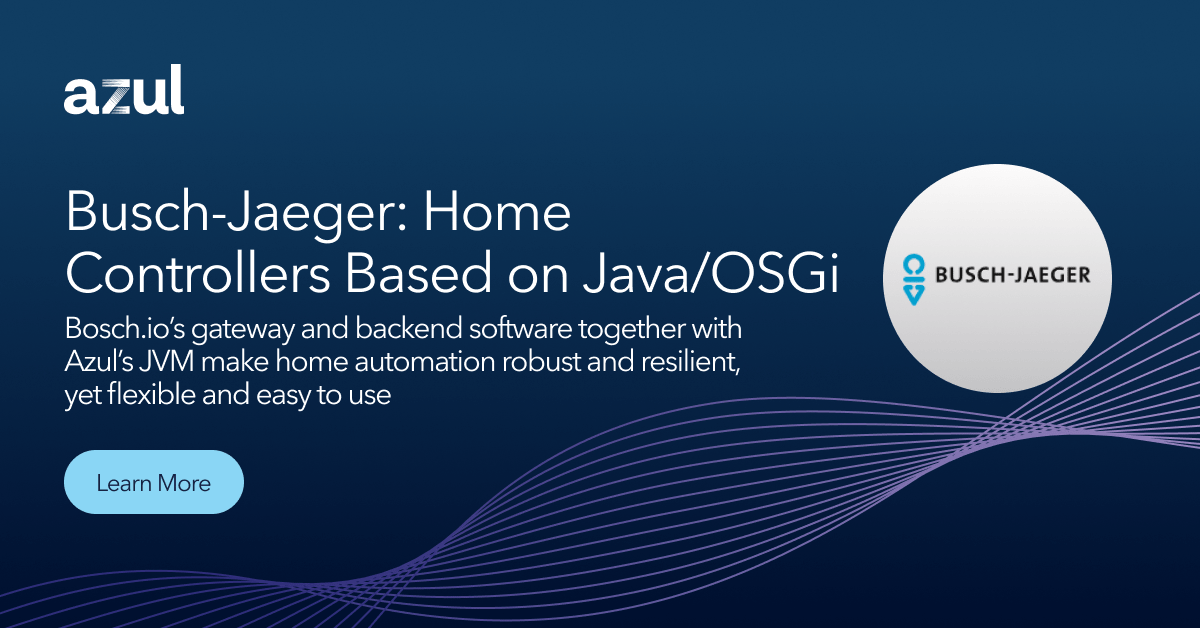 Busch-Jaeger - Azul | Better Java Performance, Superior Java Support